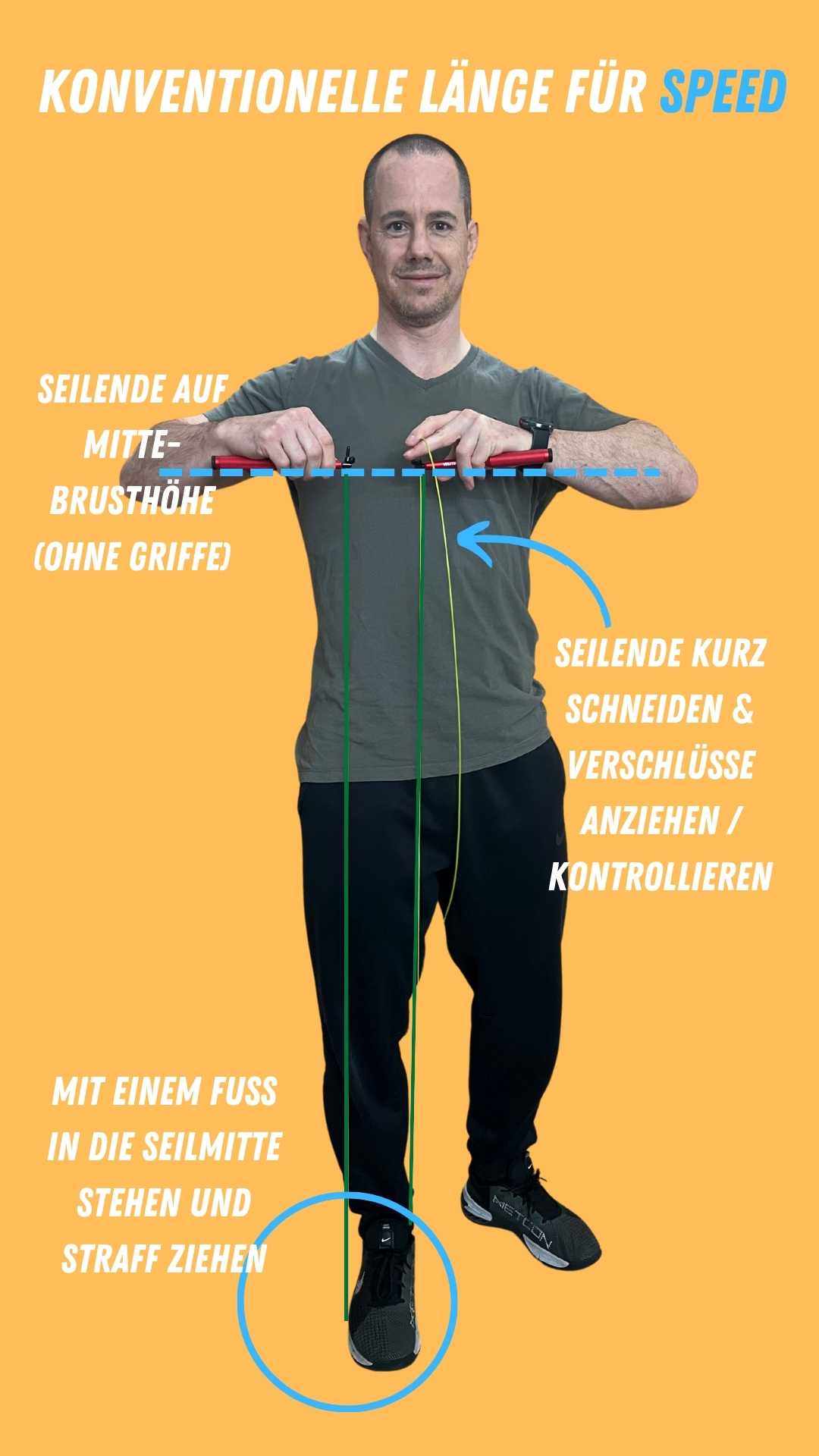 5 Tipps wie du dein Springseil richtig einstellen kannst